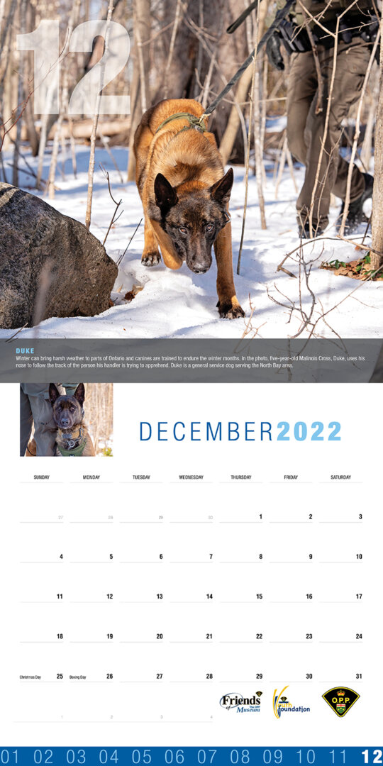 OPP Canine Units Featured in 6th Annual Fundraising Calendar | The ...