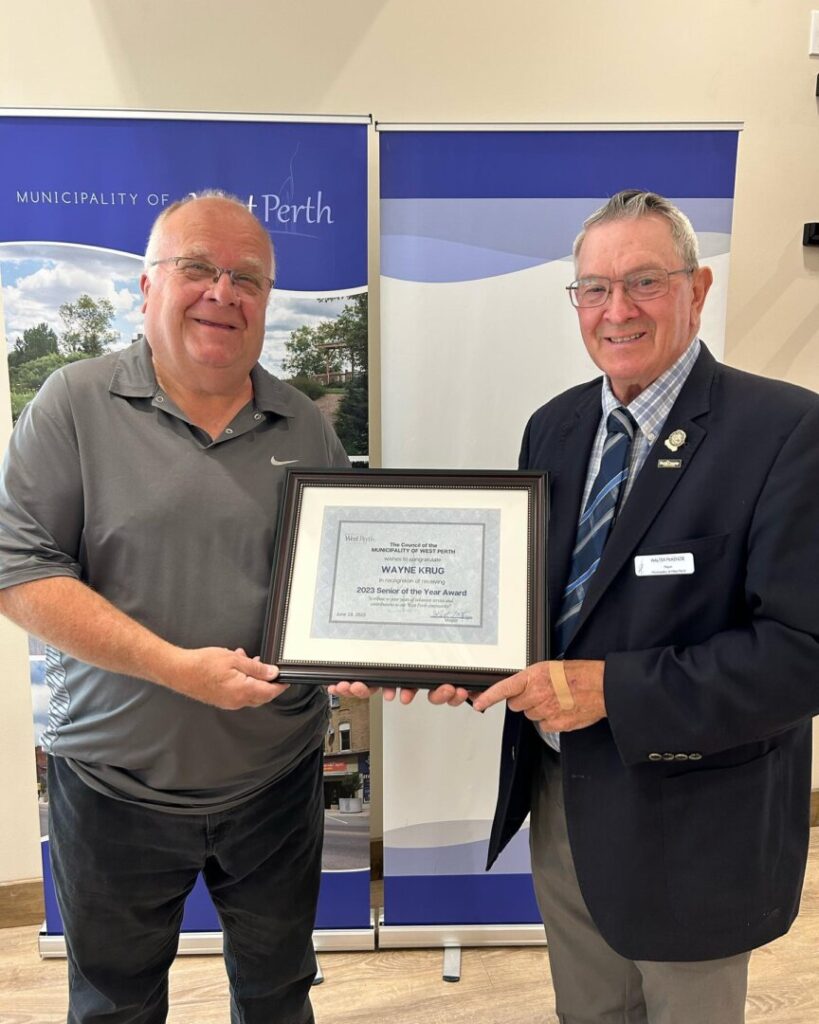 Wayne Krug Named West Perth Senior of the Year | The Ranch 100.1 FM